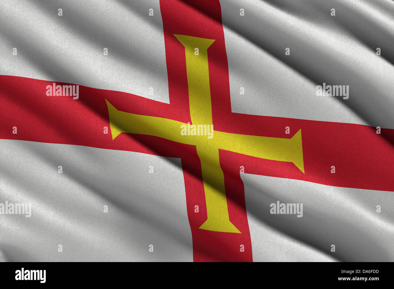 Flag of Guernsey Stock Photo - Alamy