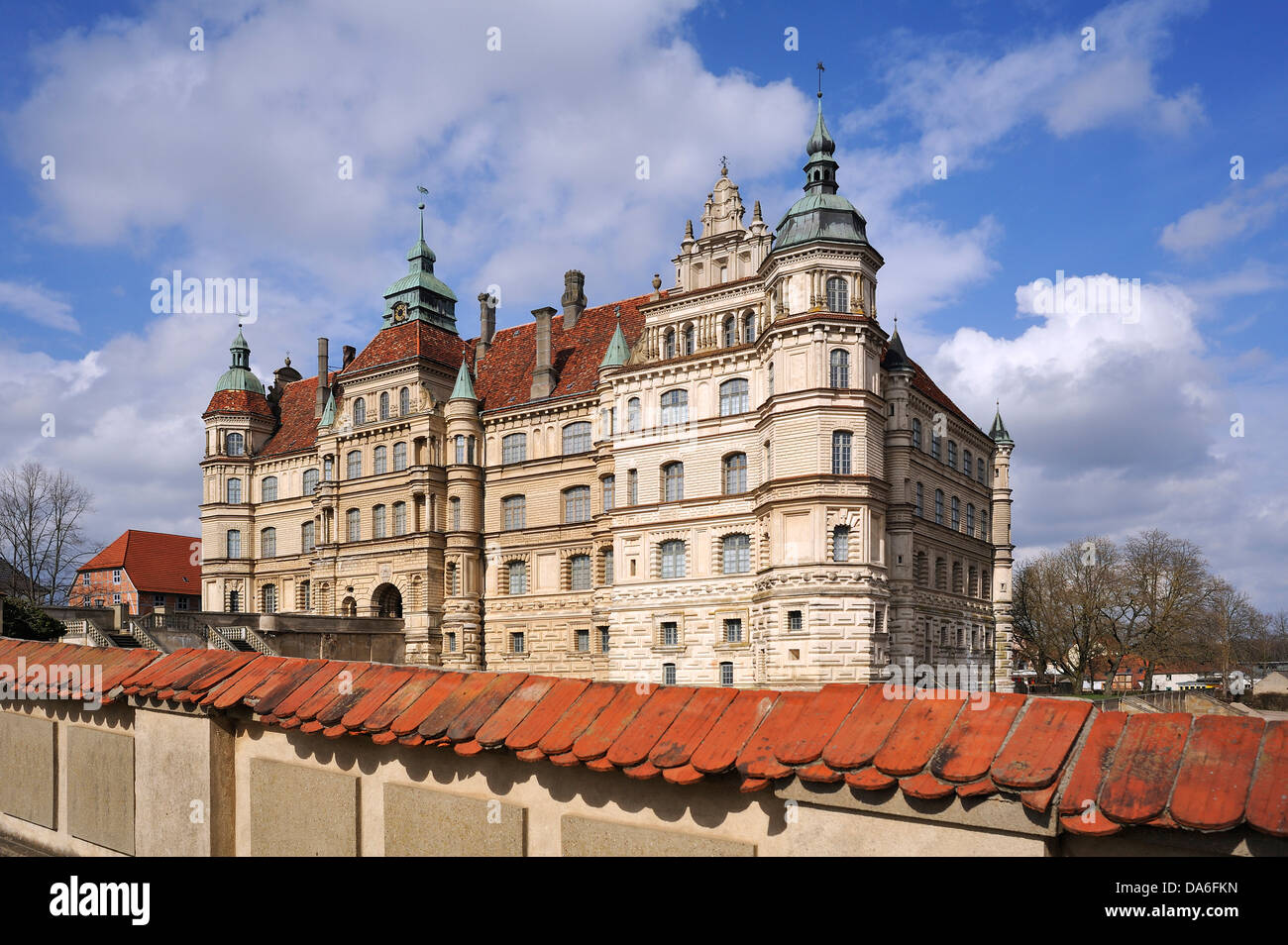 Schloss Guestrow Castle, Renaissance building with three wings ...