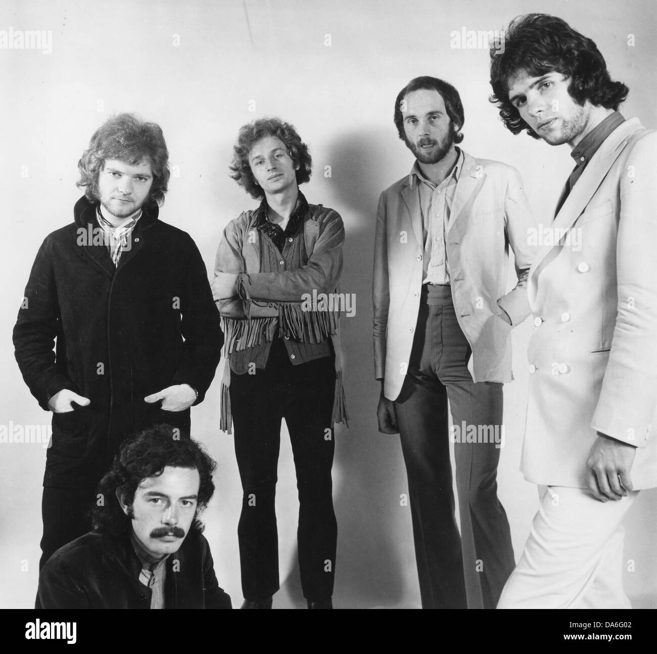 THE FAMILY UK pop group in July 1969. From l: Jim King, Roger Chapman ...