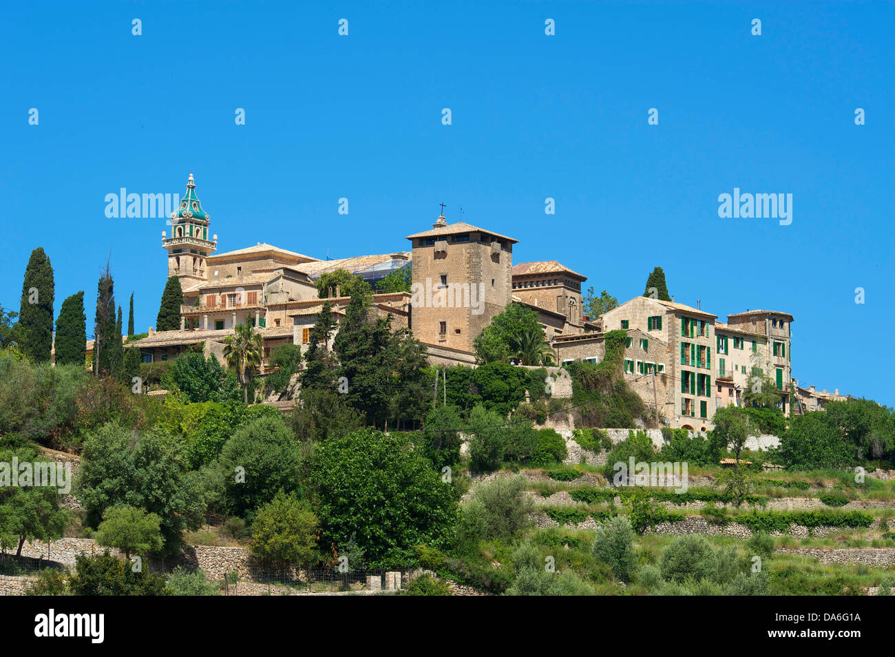 Townscape with the Charterhouse or Royal Carthusian Monastery of ...