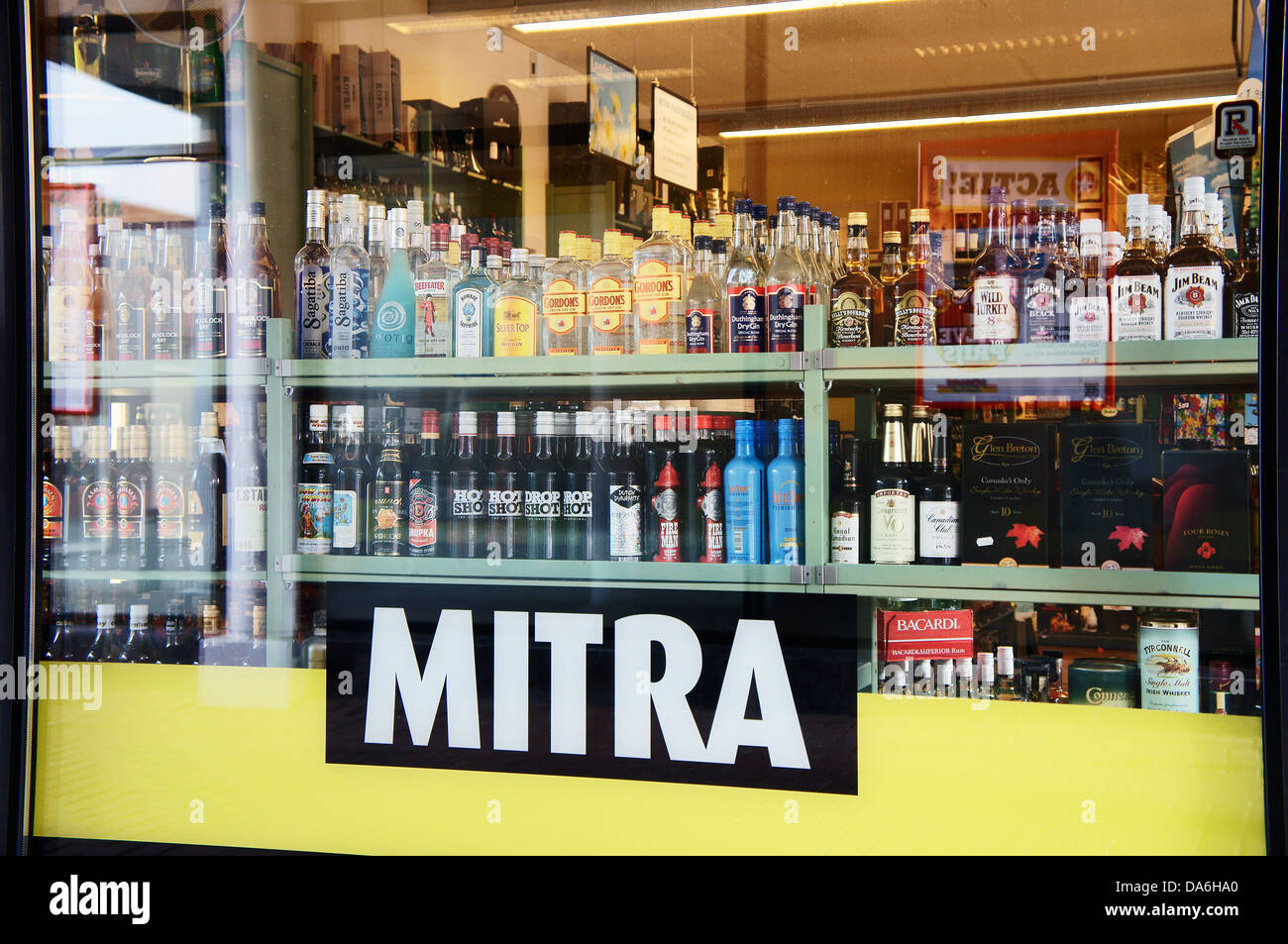 MITRA shop, alcohol Stock Photo - Alamy