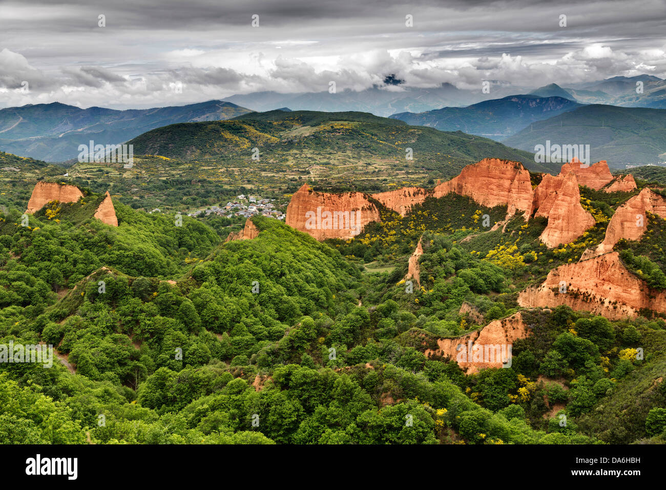 Nature landscape Las Médulas Roman gold mining World Heritage Site El ...