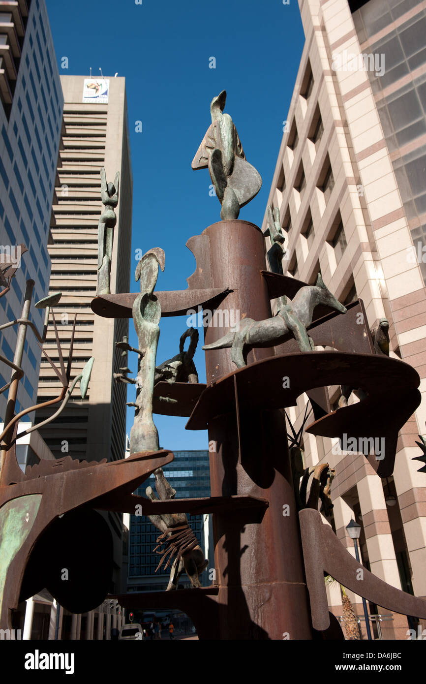 modern art on Thibault Square, Cape Town, South Africa Stock Photo - Alamy