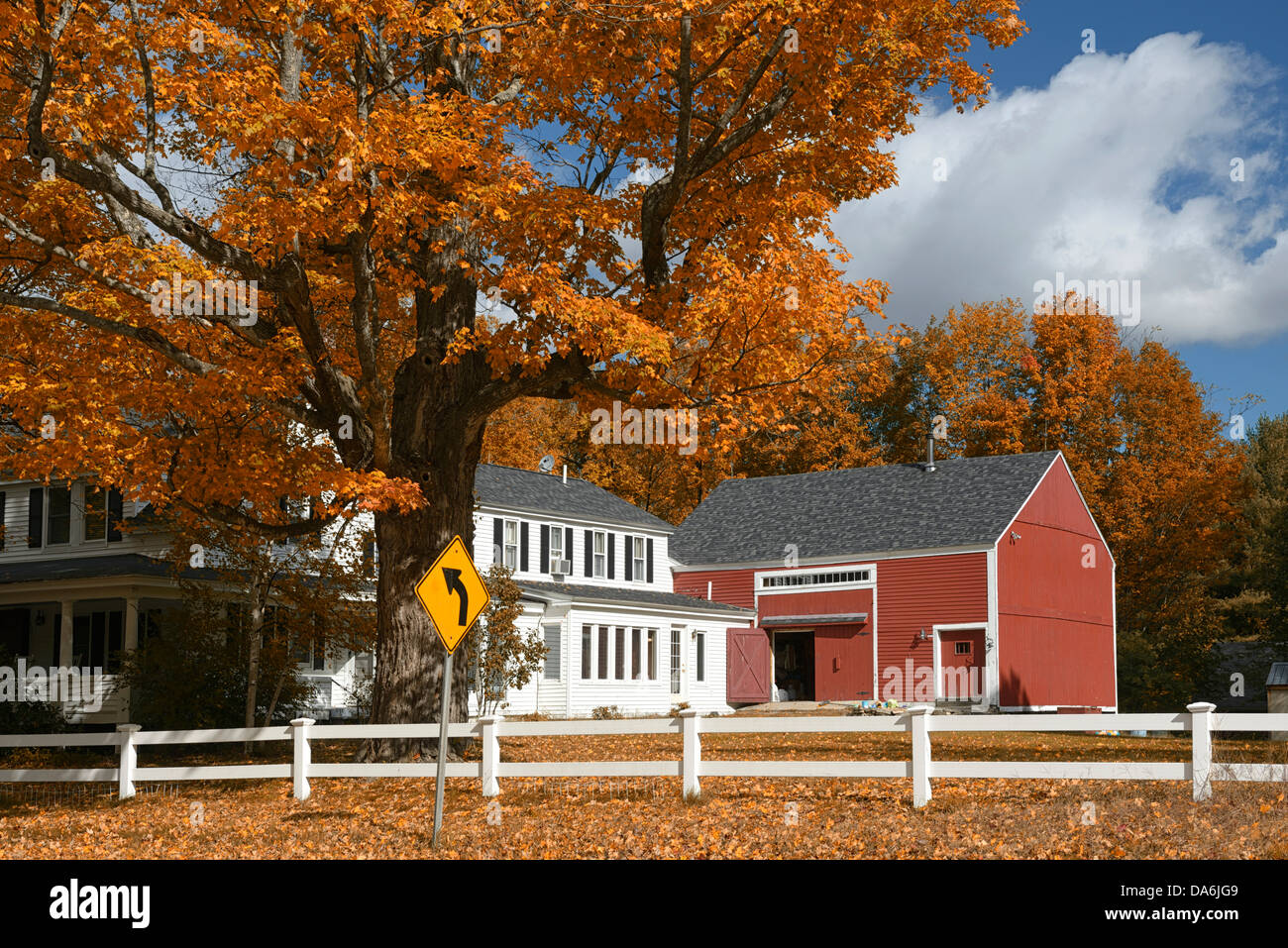USA, United States, America, New Hampshire, Melvin Village, North ...