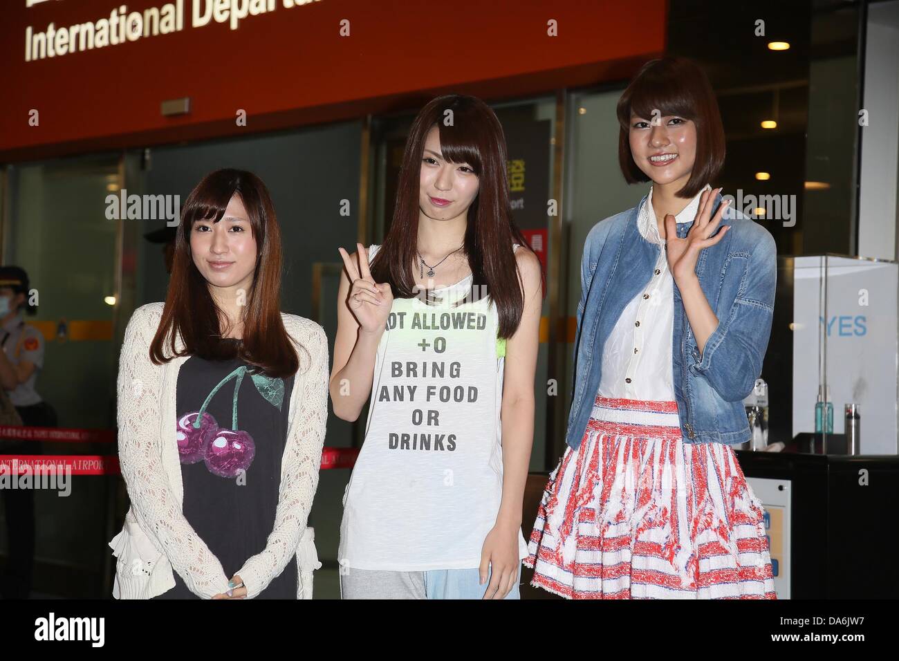 AKB48 member Kikuchi Ayaka, Katayama Haruka and Abe Maria finished ...