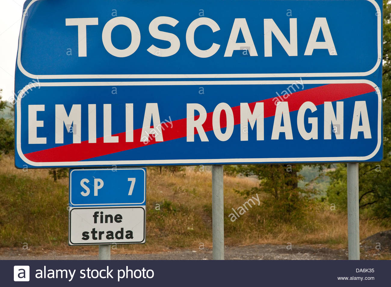Tuscany Road Signs Stock Photos & Tuscany Road Signs Stock Images - Alamy