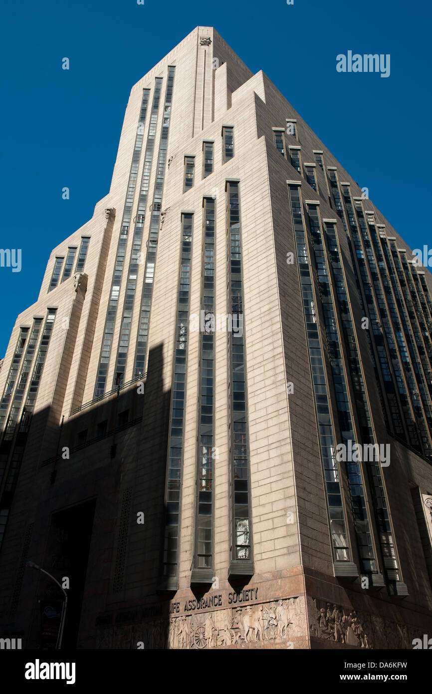 Mutual building from 1939 in art deco style, Cape Town, South Africa ...