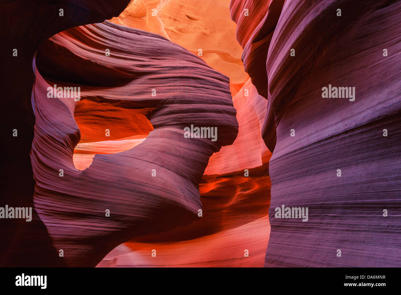 Lines and structures at Lower Antelope Canyon, Page, Arizona Stock ...