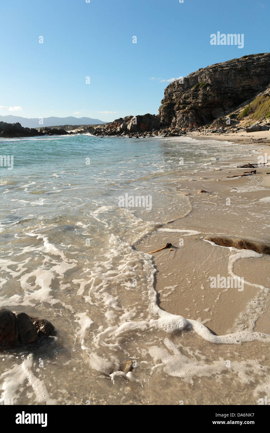 Beach below Klipgat Cave, Gansbaai, Western Cape South Africa Stock ...