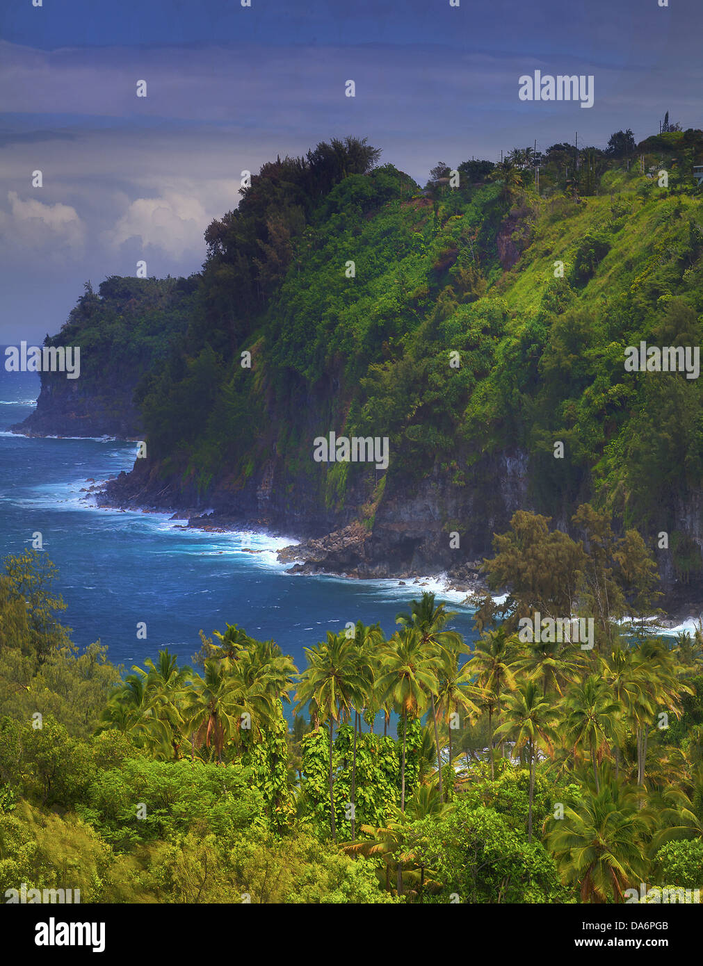 USA, United States, America, Hawaii, Big Island, Pacific, Ocean, Valley ...