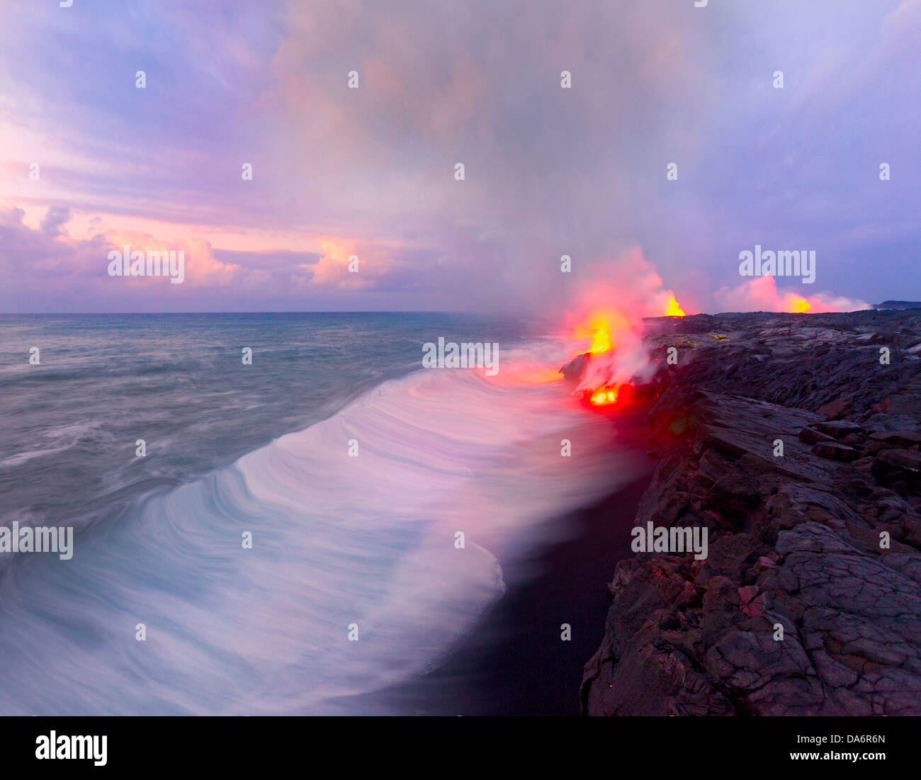 USA, United States, America, Hawaii, Red Lava, Hot, Lava, Pacific ...