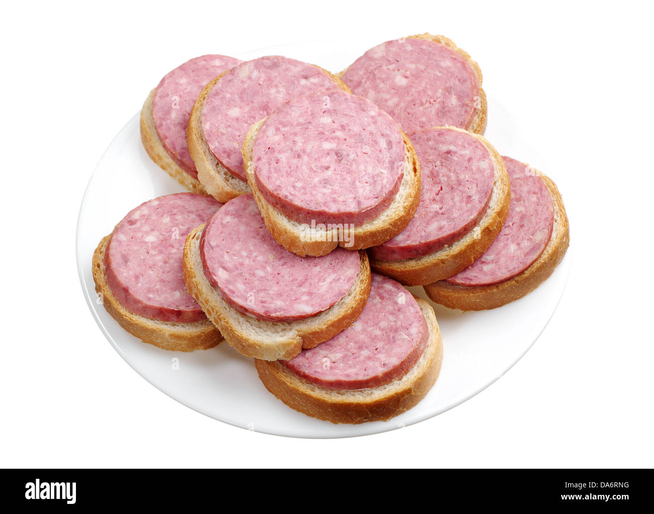 Sausage plate Cut Out Stock Images & Pictures - Alamy