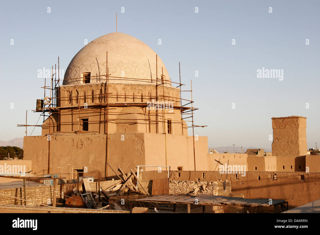 Mosque restoration in Yazd, Central Iran Stock Photo - Alamy