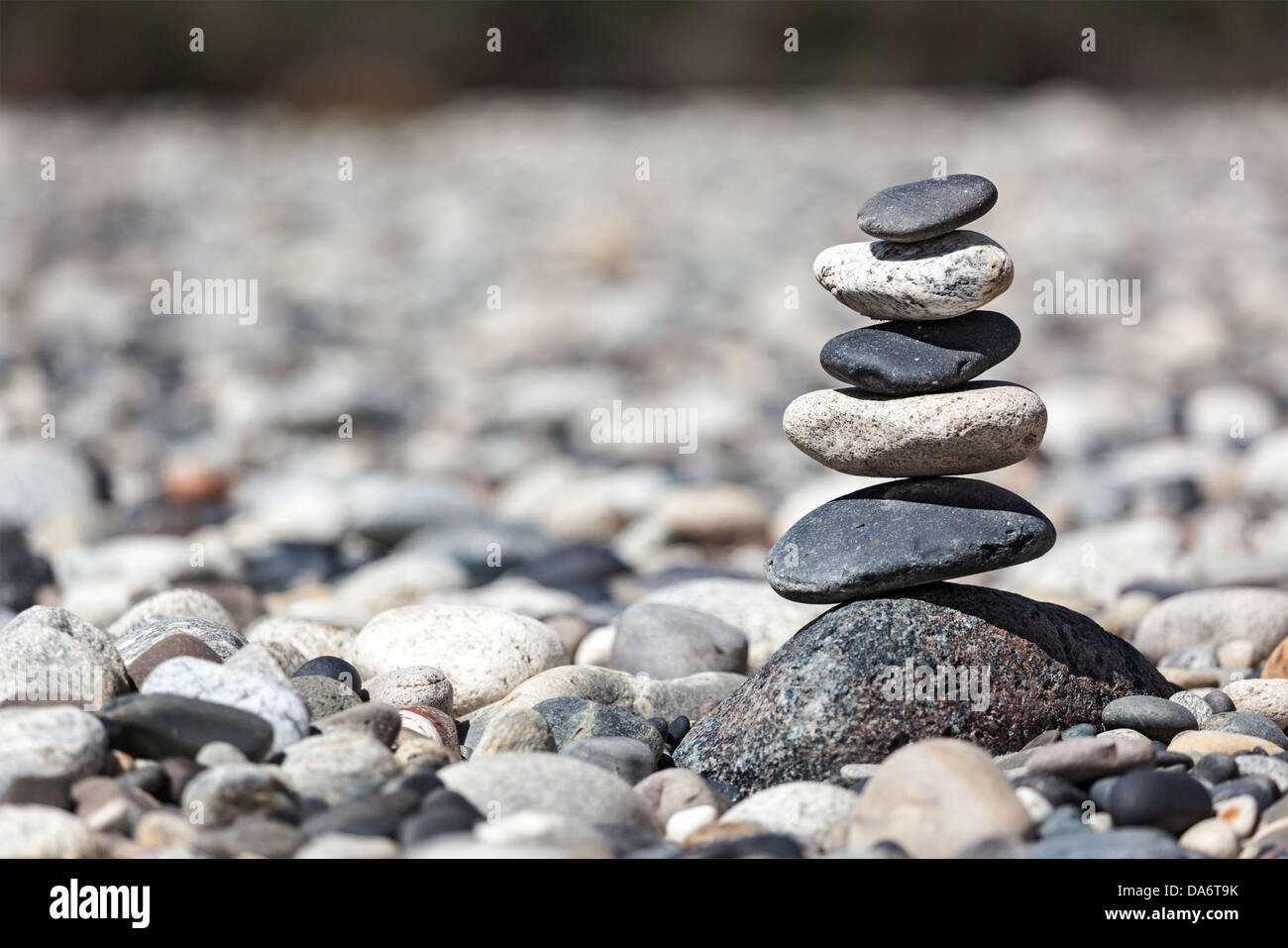 Zen balanced stones stack close up Stock Photo - Alamy