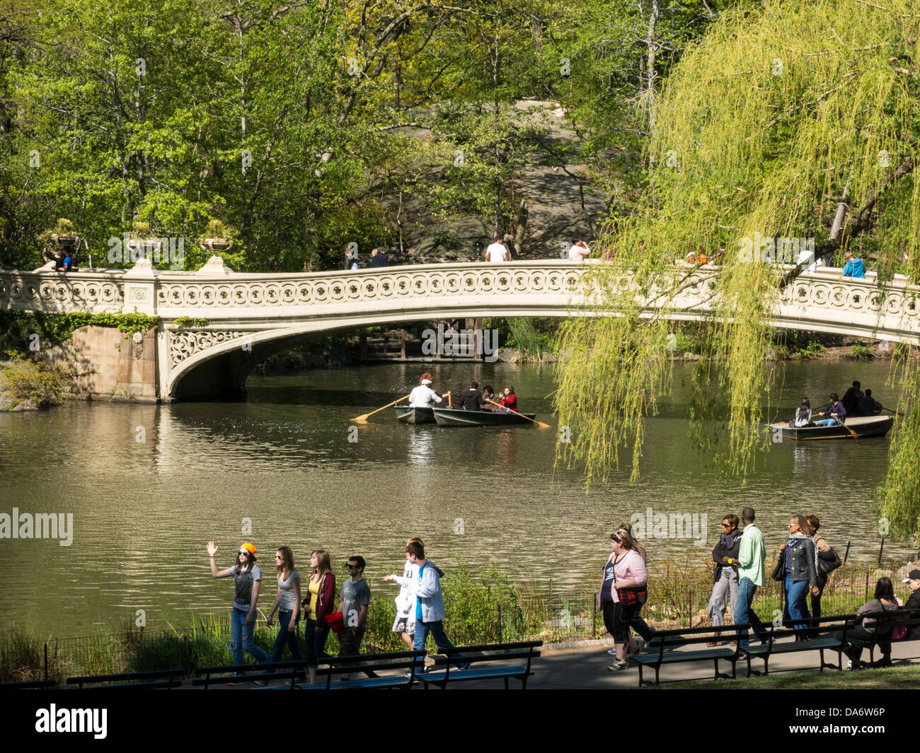 Bow Bridge Central Park, NYC, USA Stock Photo - Alamy
