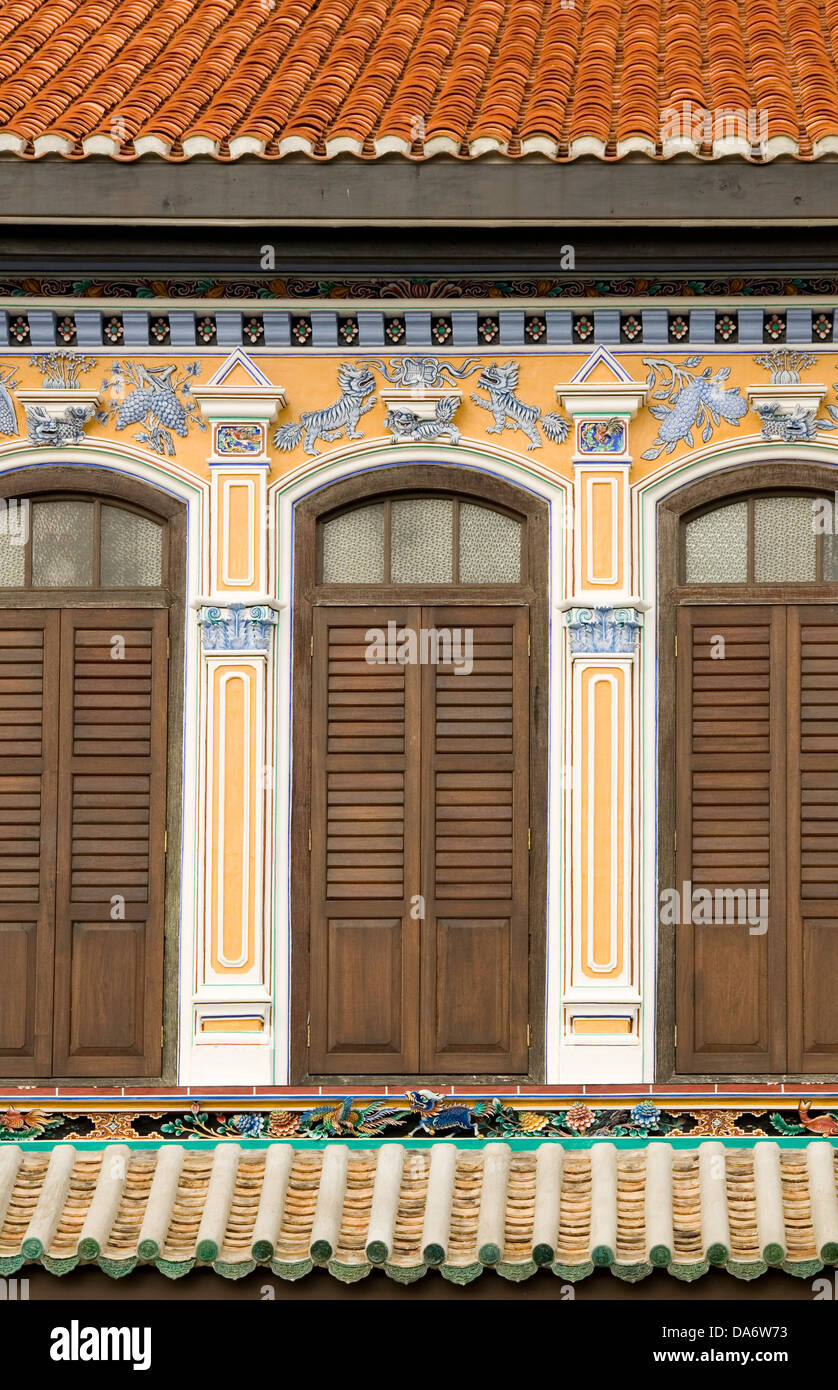 Penang malaysia color heritage architecture hi-res stock photography ...