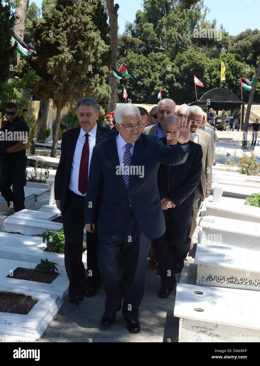 July 5, 2013 - Beirut, Beirut, Lebanon - Palestinian President Mahmoud ...