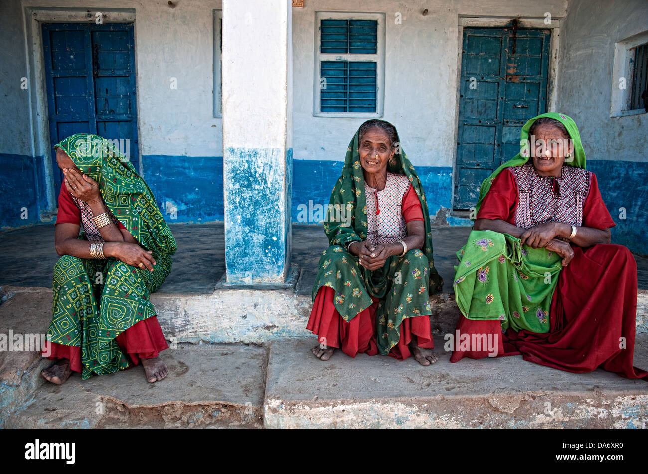Portrait of rabari women in Bhuj area. Kutch, Gujarat, India Stock ...