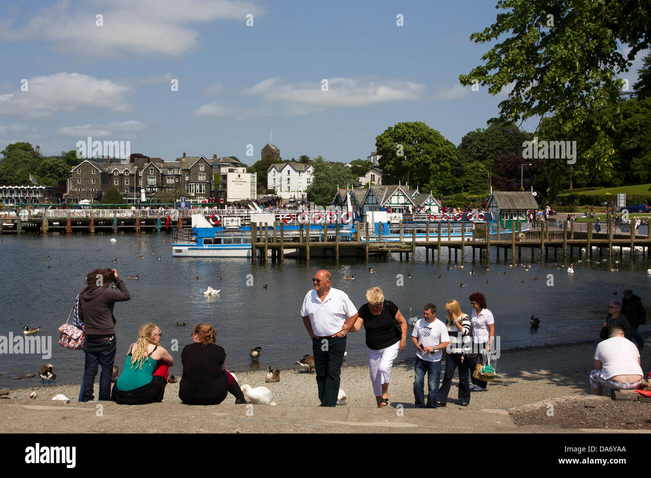 Bowness, UK. 5th July 2013 UK Weather Bowness on Lake Windermere ...