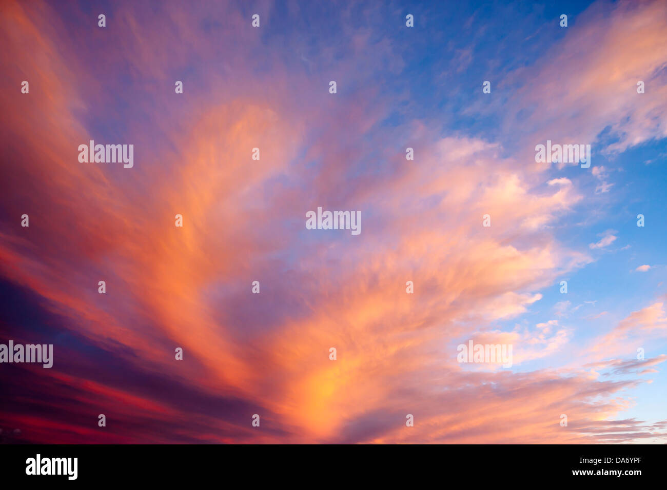 HIGH CLOUDS AT SUNSET Stock Photo - Alamy