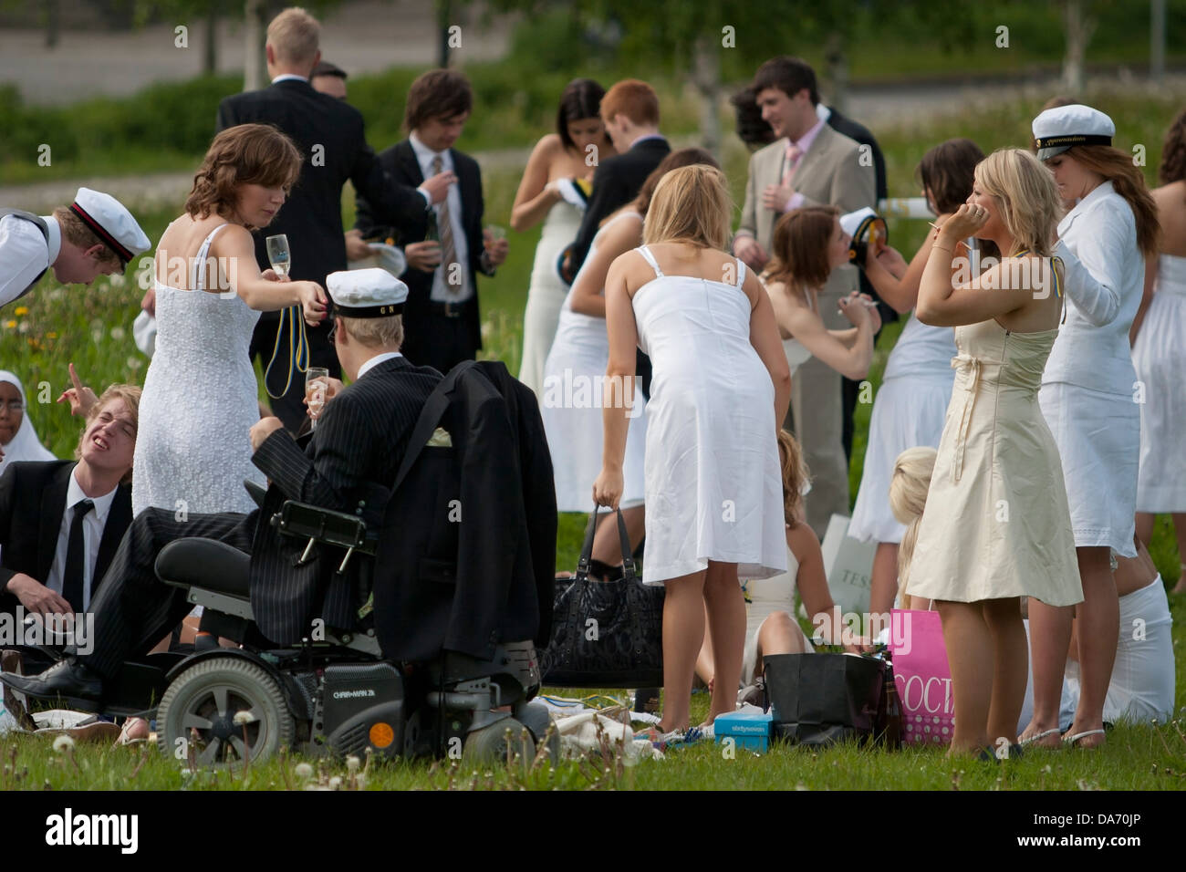 Students about to graduate from school in Sweden Stock Photo - Alamy