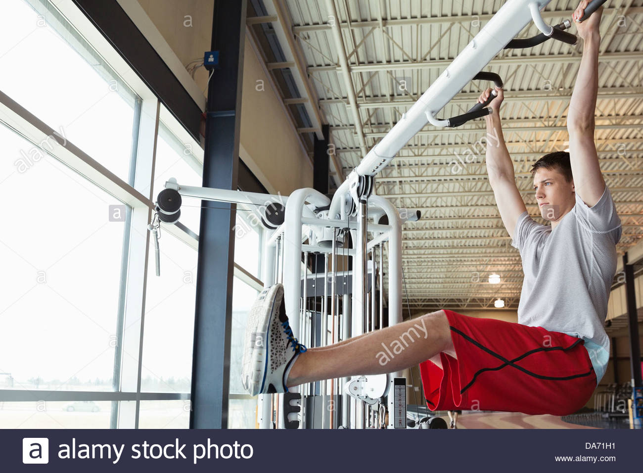 Hanging Leg Raise Machine