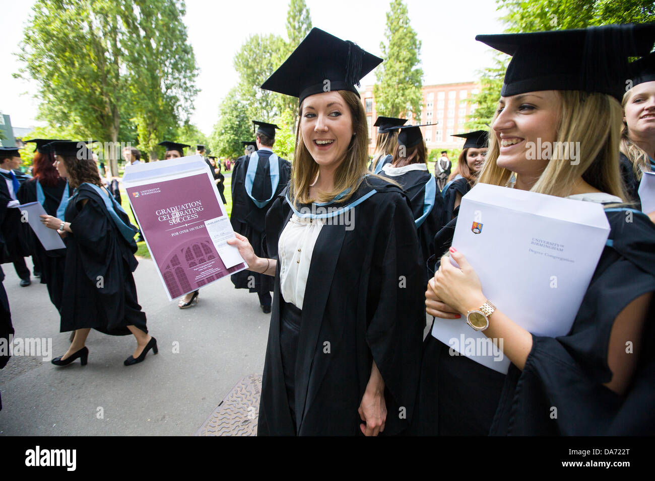 Birmingham, UK. 05th July, 2013. University of Birmingham students ...