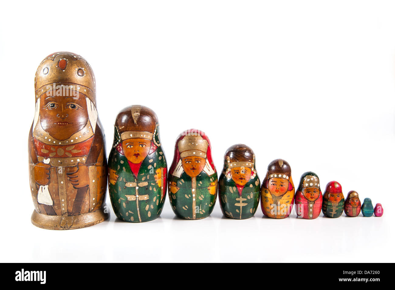 Matryoshka dolls antique hi-res stock photography and images - Alamy