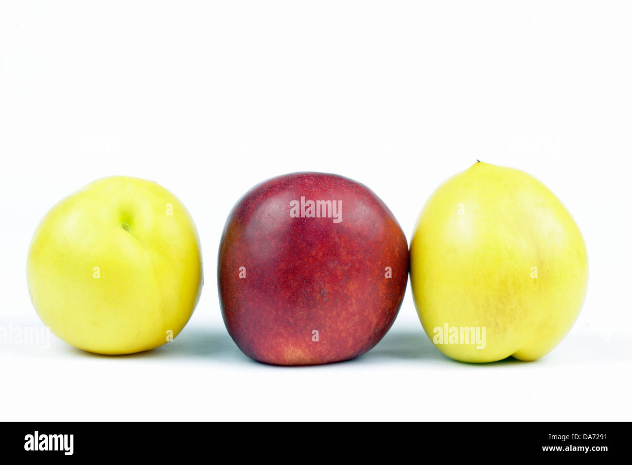 nectarine and yellow nectarines Stock Photo - Alamy