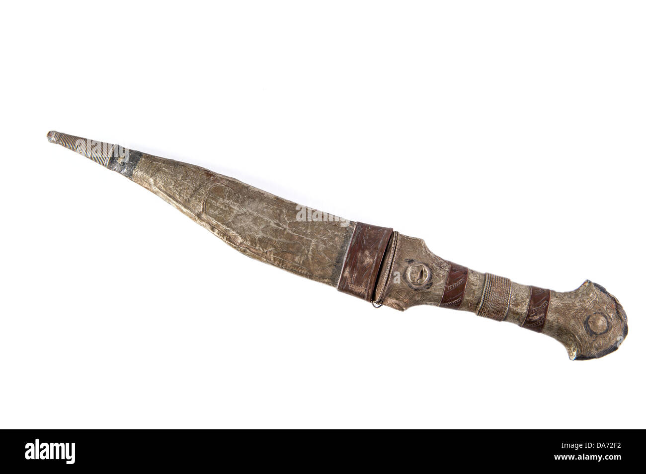 Ottoman traditional ancient dagger with a sheath, isolated Stock Photo ...