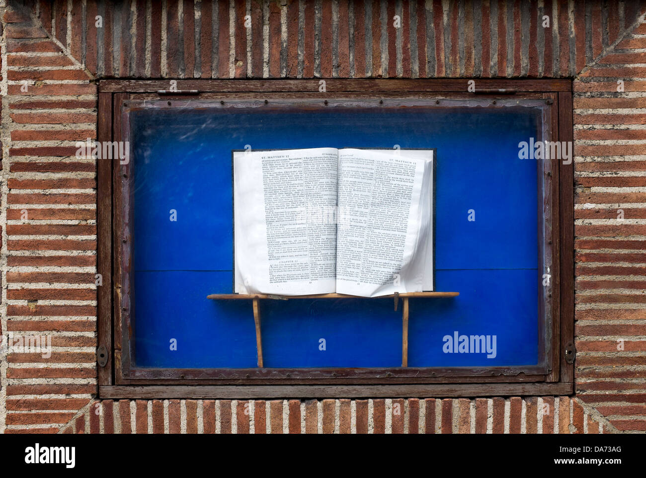 Bible in Framed Window Stock Photo - Alamy