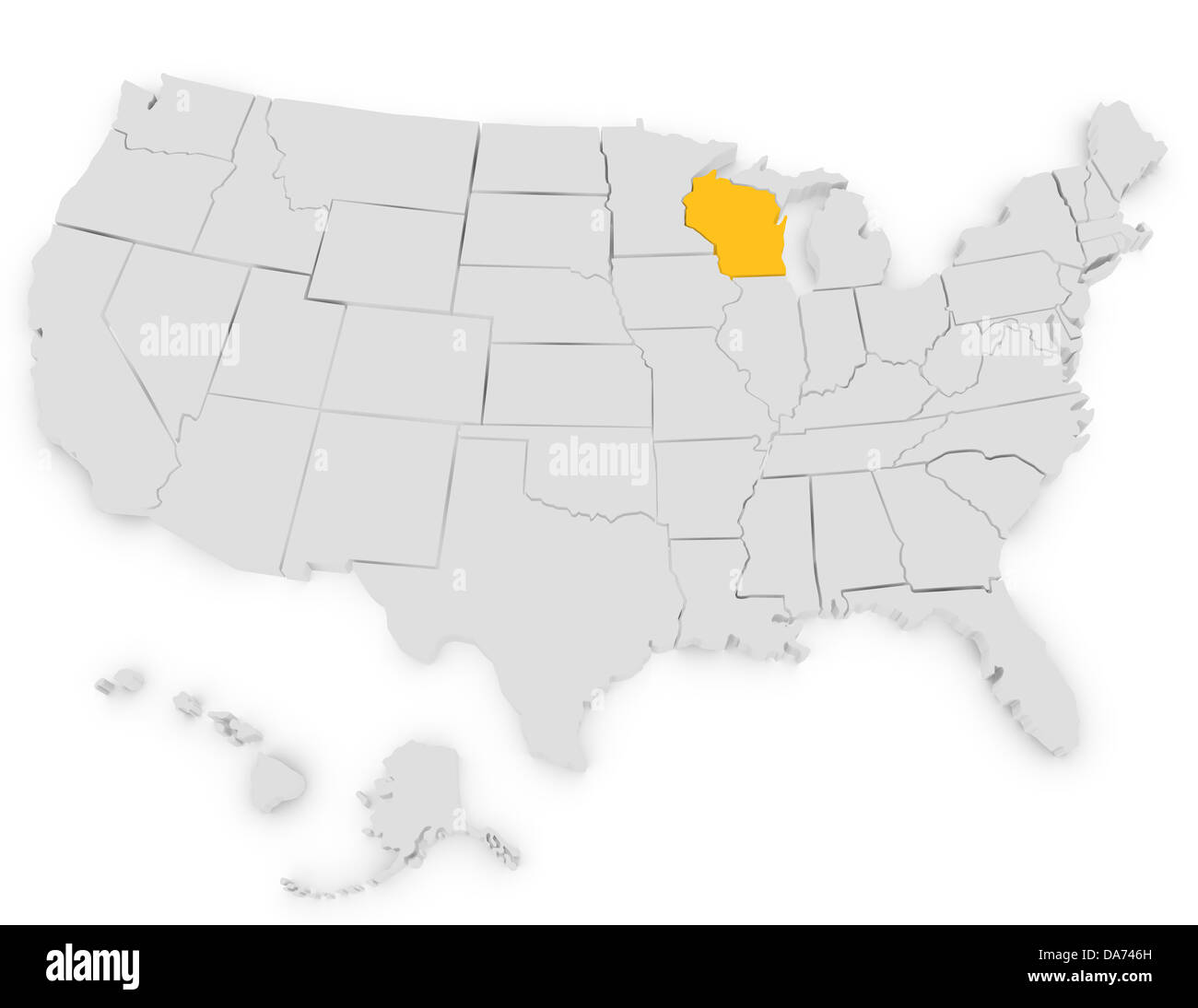 Northeast usa 3d map hi-res stock photography and images - Alamy