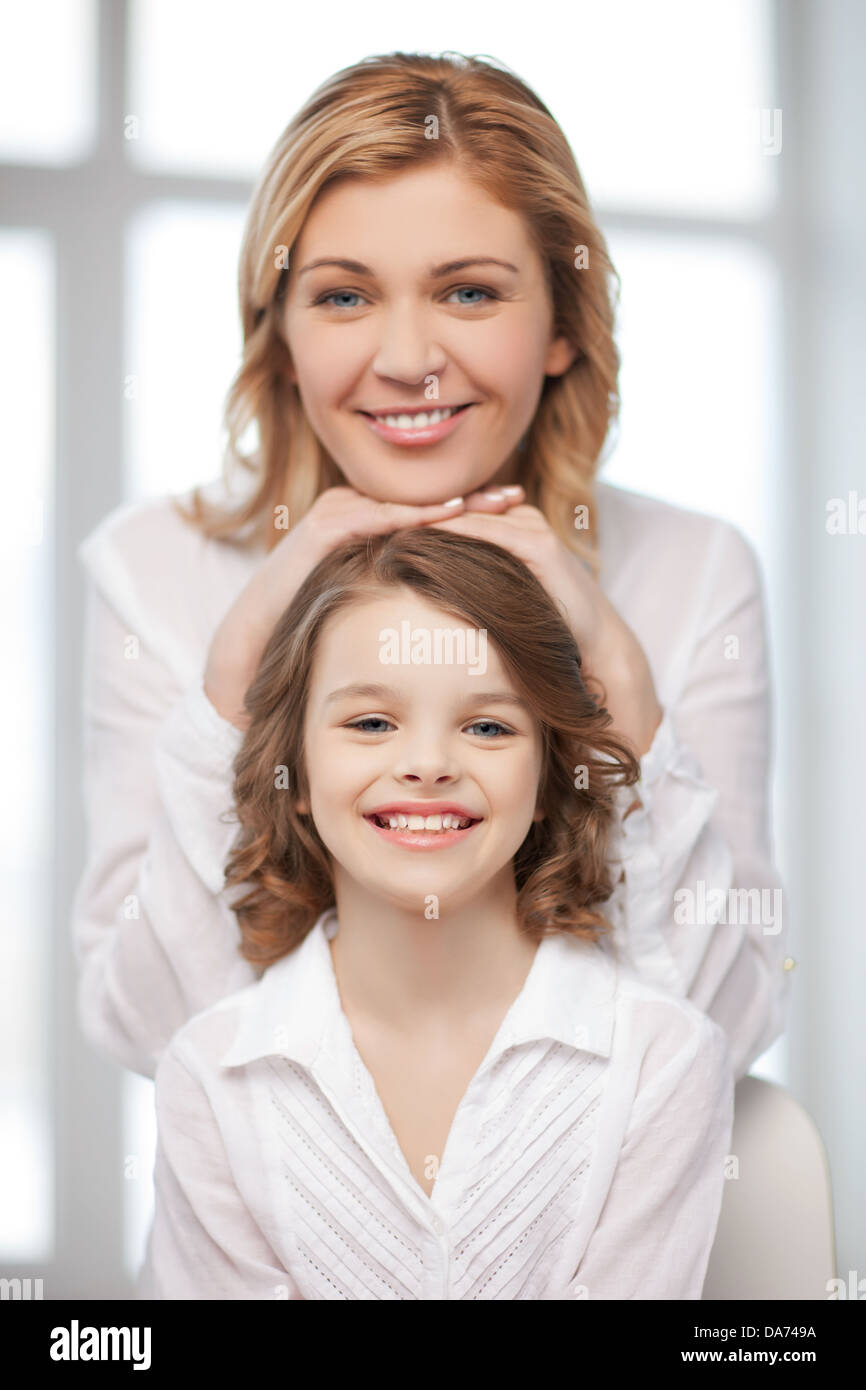 happy mother and daughter Stock Photo - Alamy