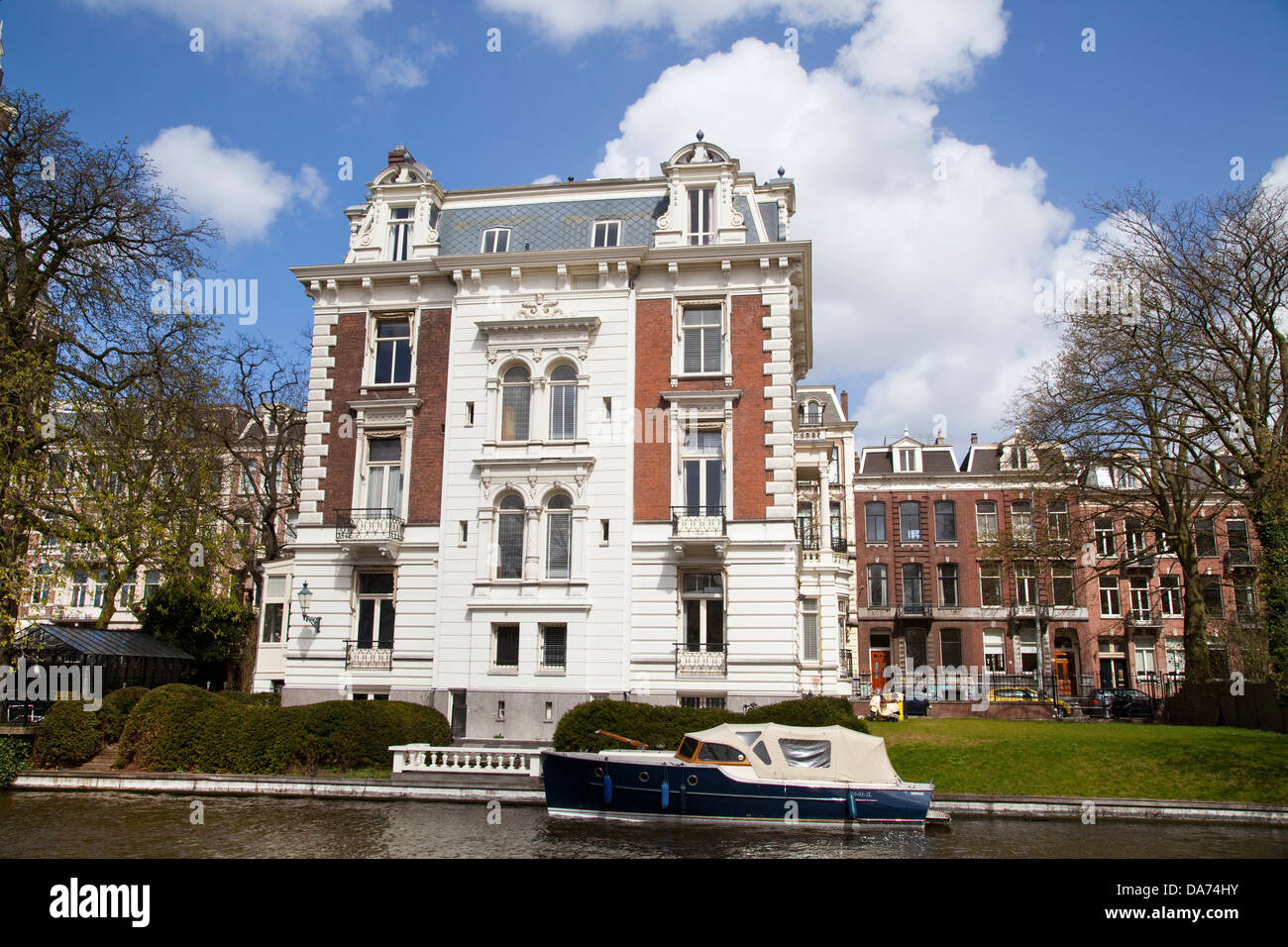 Europe,Netherlands,North Holland,Amsterdam,Singelgracht,Villa at the ...