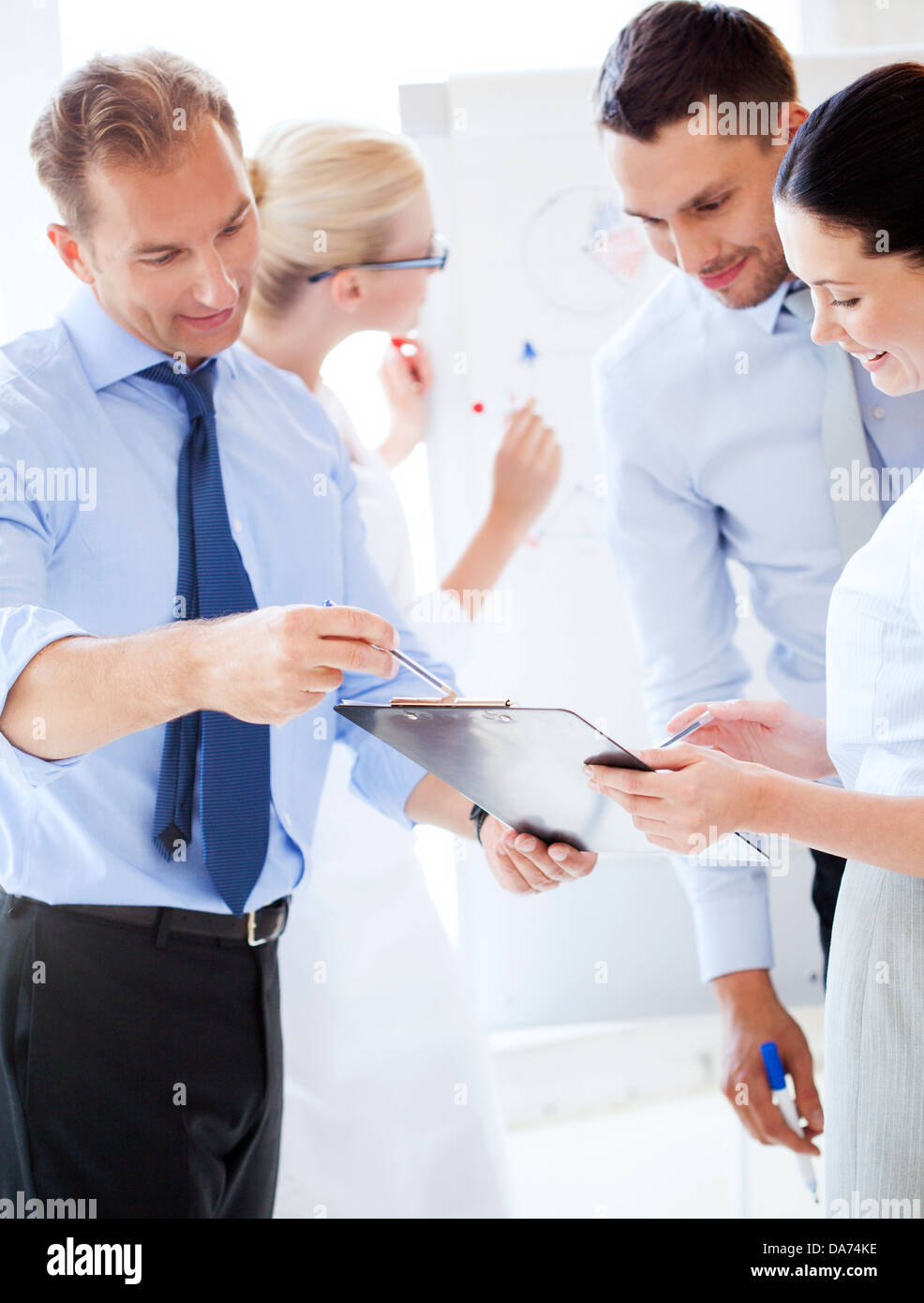business team having discussion in office Stock Photo - Alamy