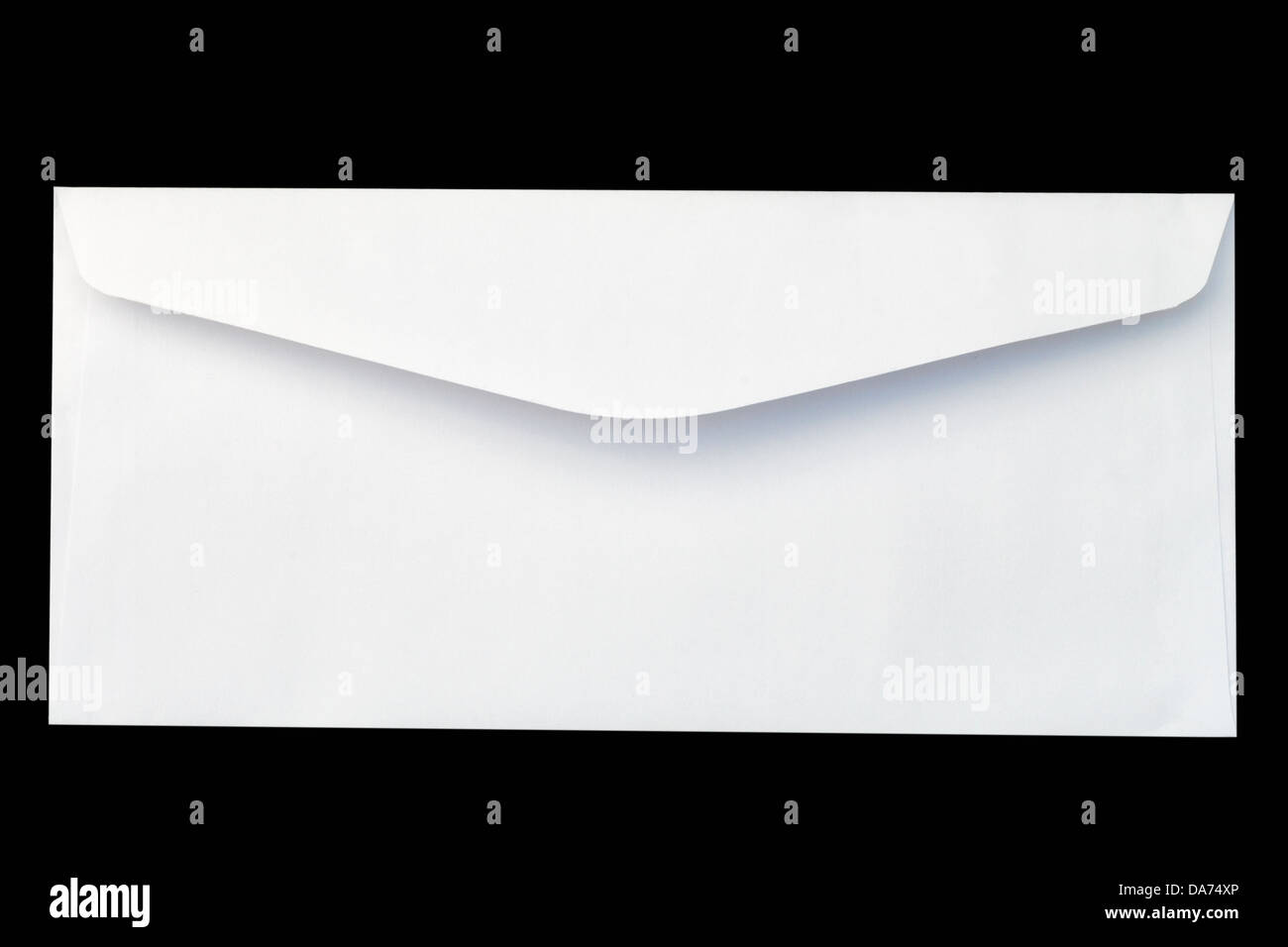 White envelope on black background. Studio shot Stock Photo - Alamy