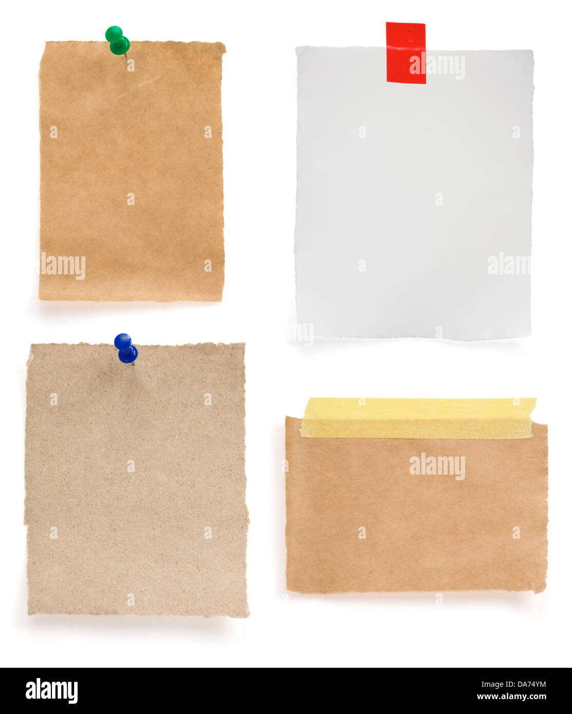 note paper isolated on white background Stock Photo - Alamy