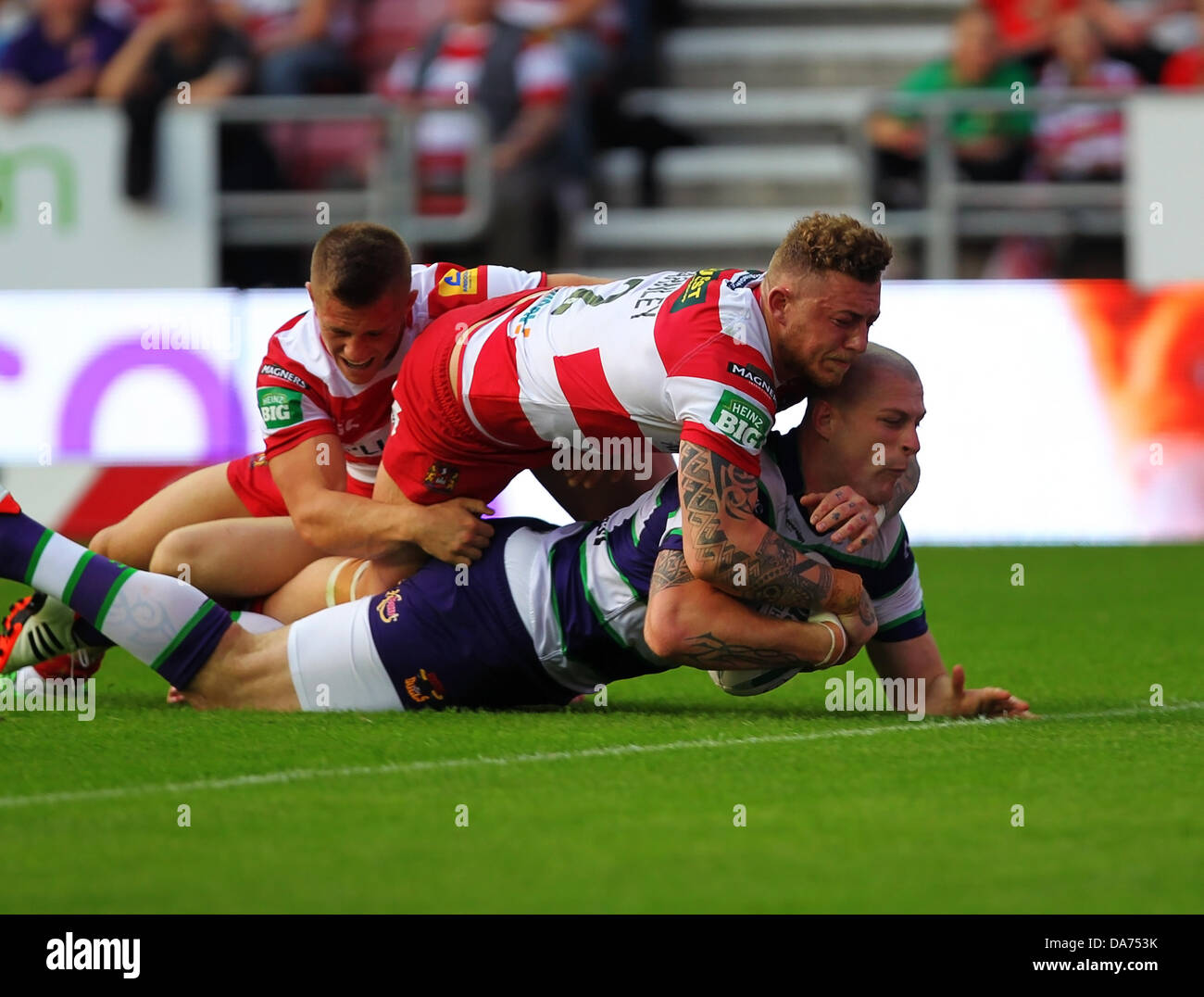 Wigan, Greater Manchester, UK. 05th July, 2013. Adam Sidlow of Bradford ...