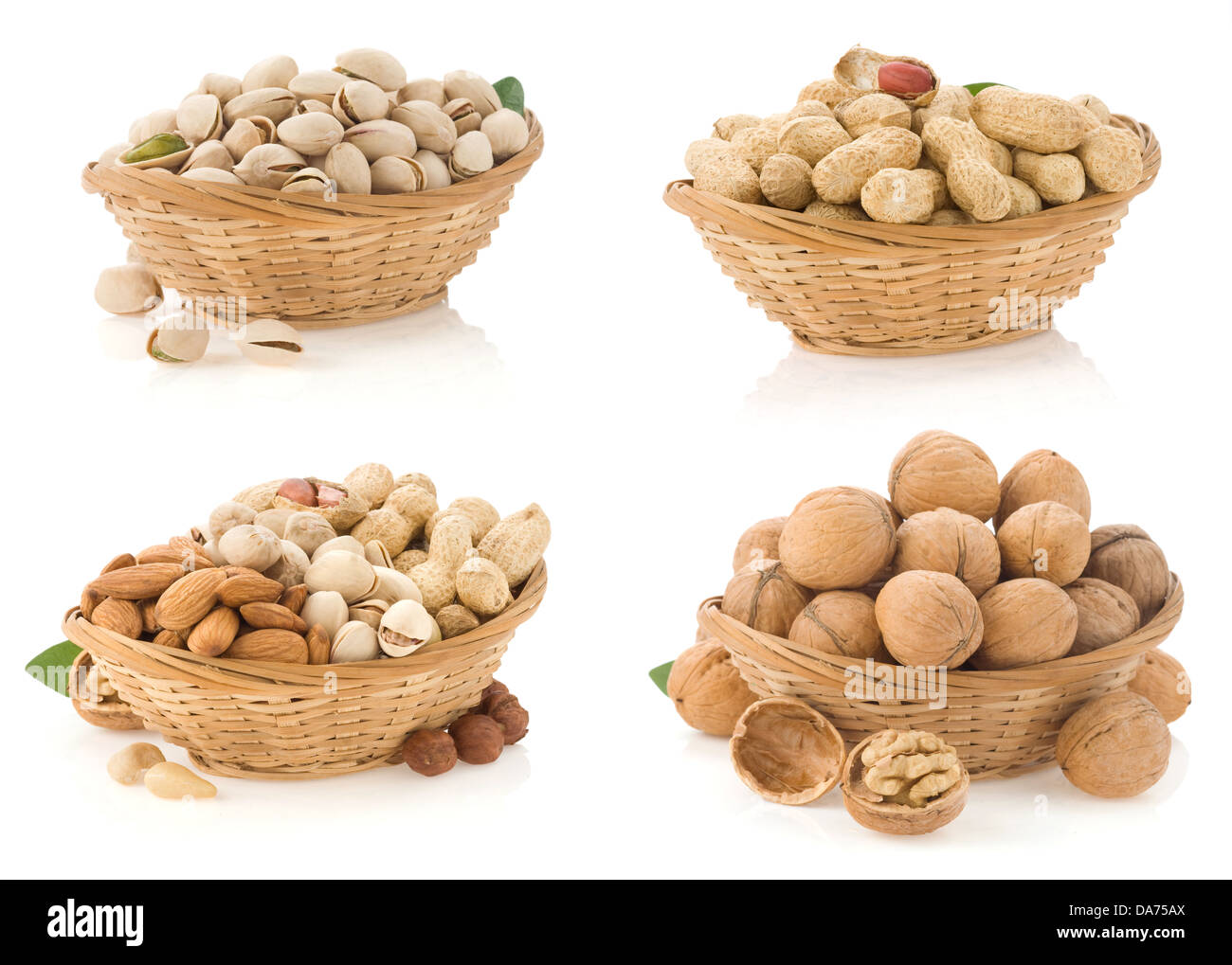 nuts isolated on white background Stock Photo - Alamy