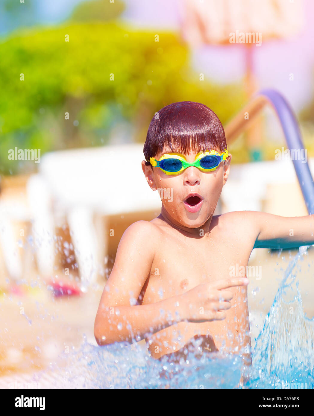 Boy Swimmer Goggles High Resolution Stock Photography and Images - Alamy