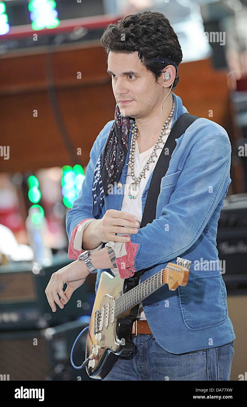 New York, NY. 5th July, 2013. John Mayer on stage for NBC Today Show ...