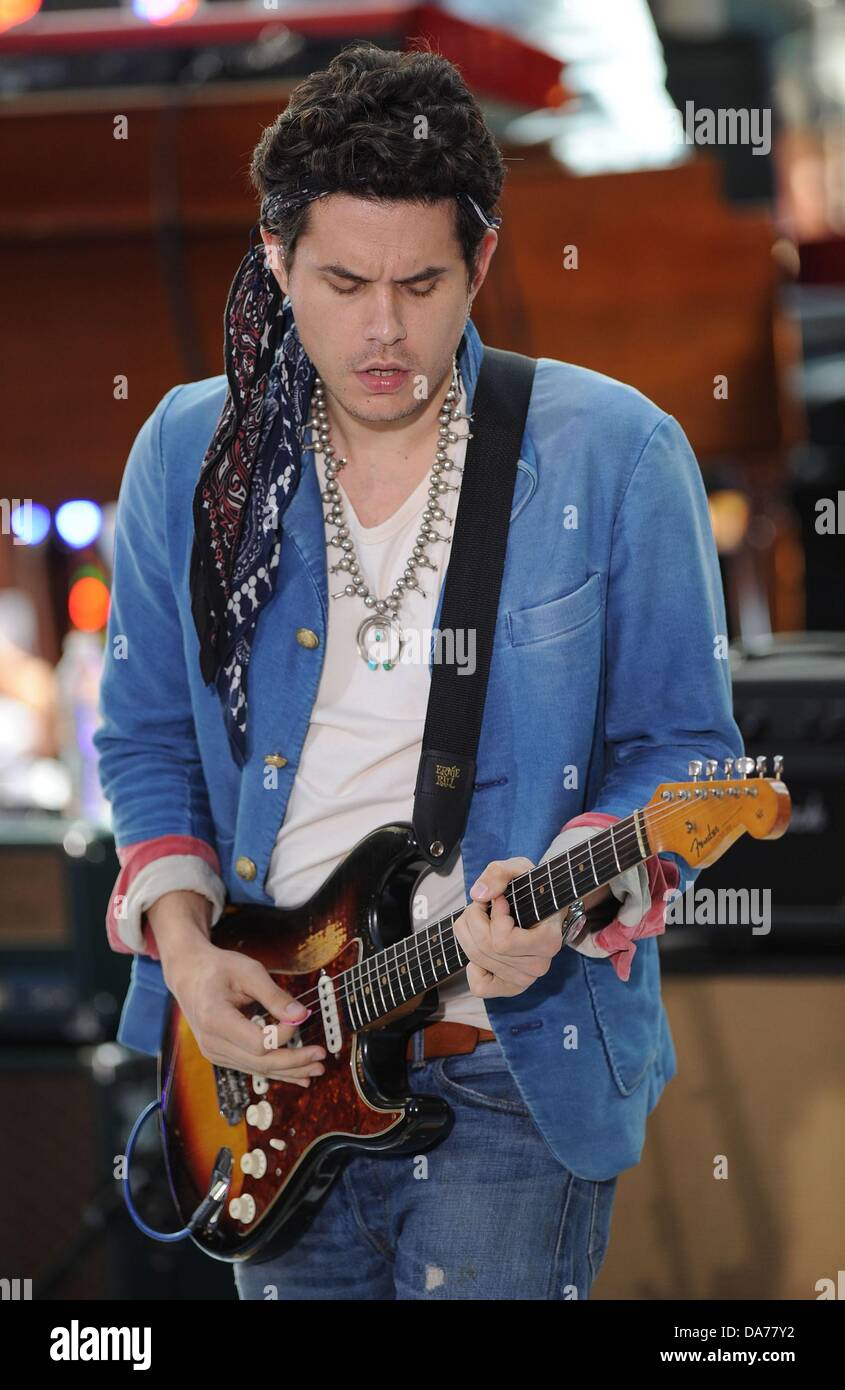 New York, NY. 5th July, 2013. John Mayer on stage for NBC Today Show ...