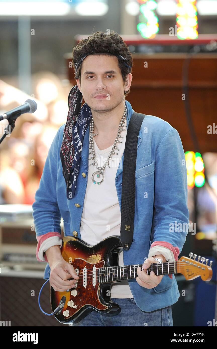New York, NY. 5th July, 2013. John Mayer on stage for NBC Today Show ...