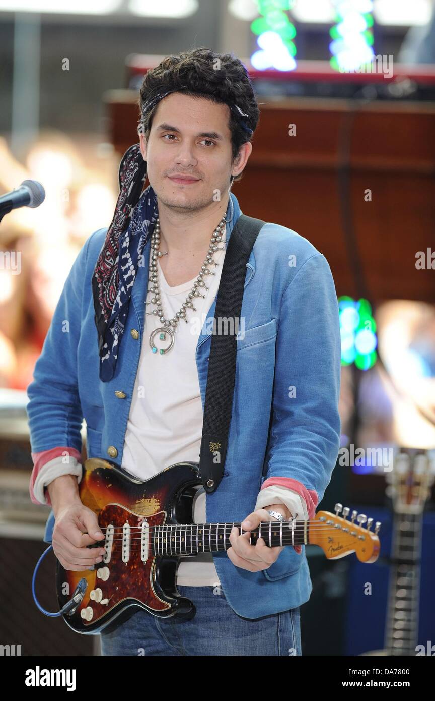 New York, NY. 5th July, 2013. John Mayer on stage for NBC Today Show ...