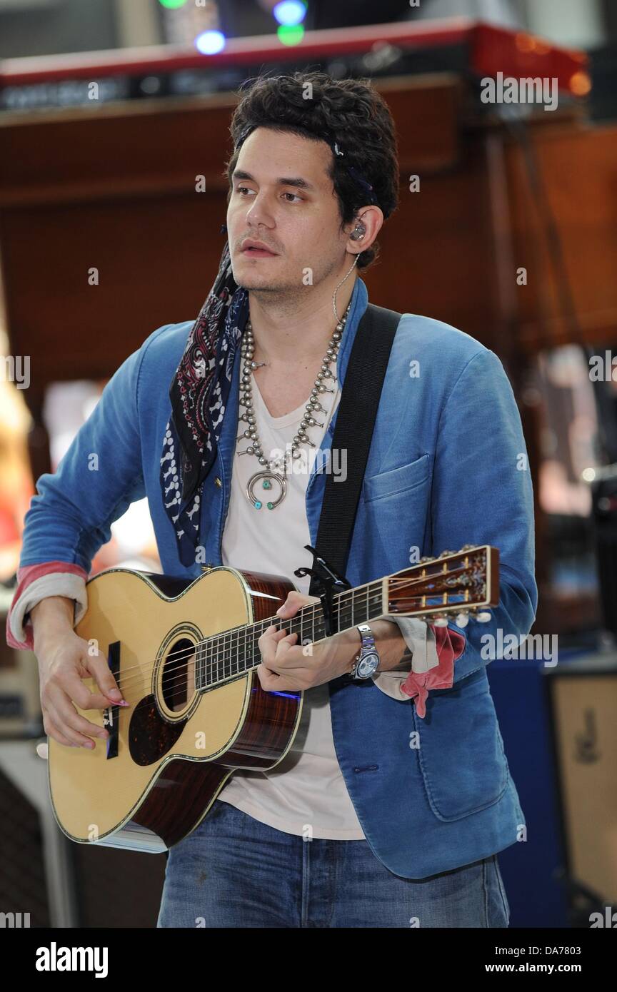 New York, NY. 5th July, 2013. John Mayer on stage for NBC Today Show ...