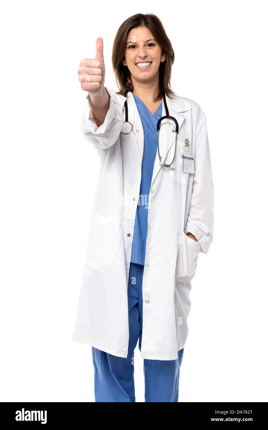 doctor with thumbs up Stock Photo - Alamy