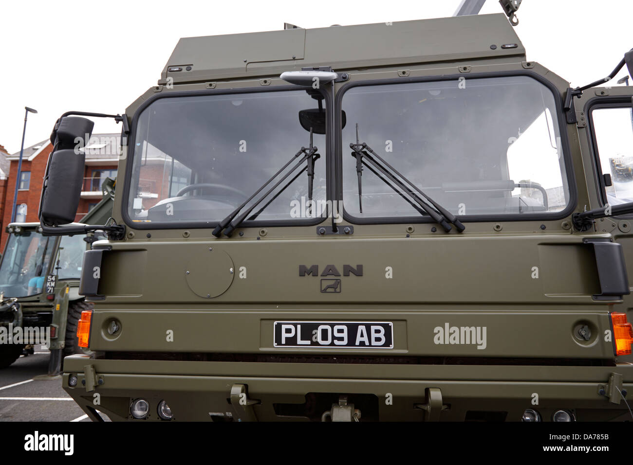 british army man support vehicle on armed forces day display county ...
