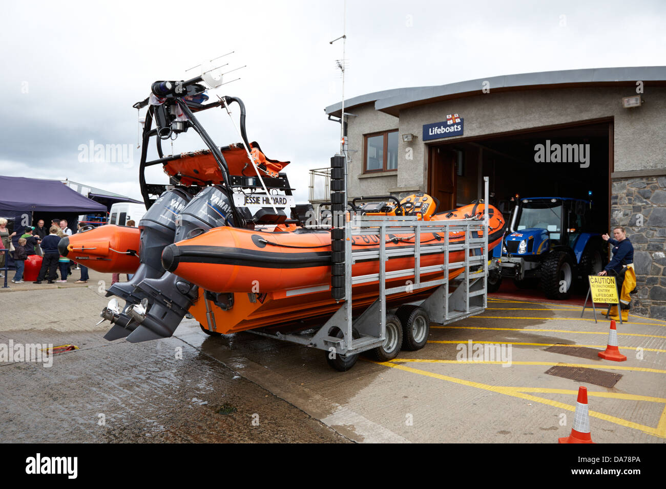 recovery of rnli lifeboat into station after county down northern ...