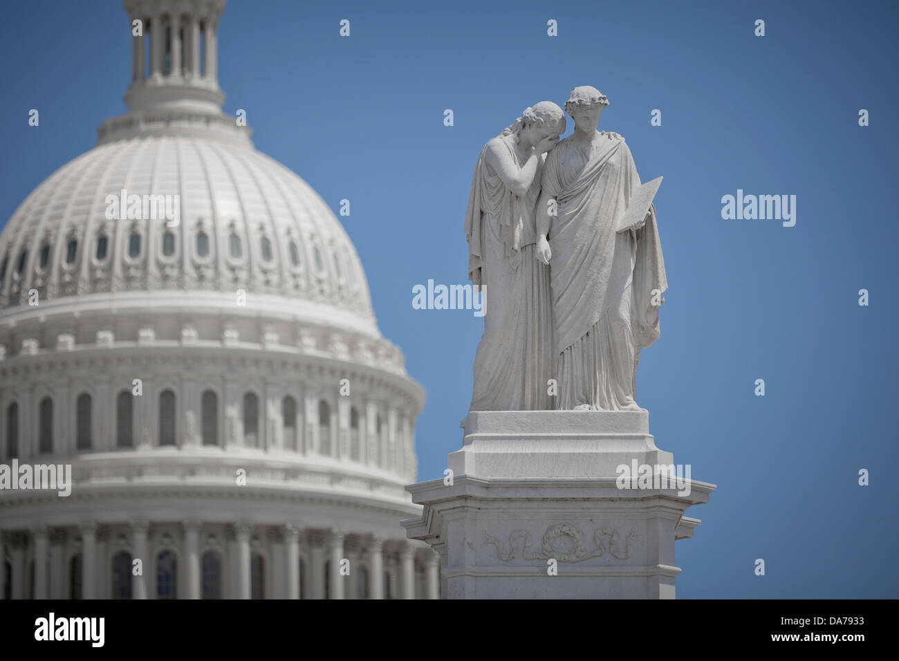 Statue of Grief and History of the Peace Monument at the US Capitol ...