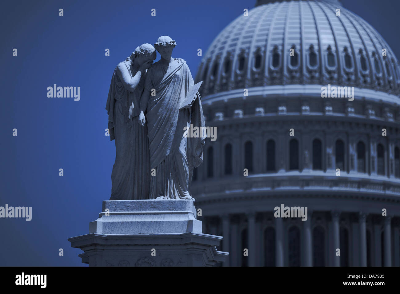 Statue of Grief and History of the Peace Monument at the US Capitol ...
